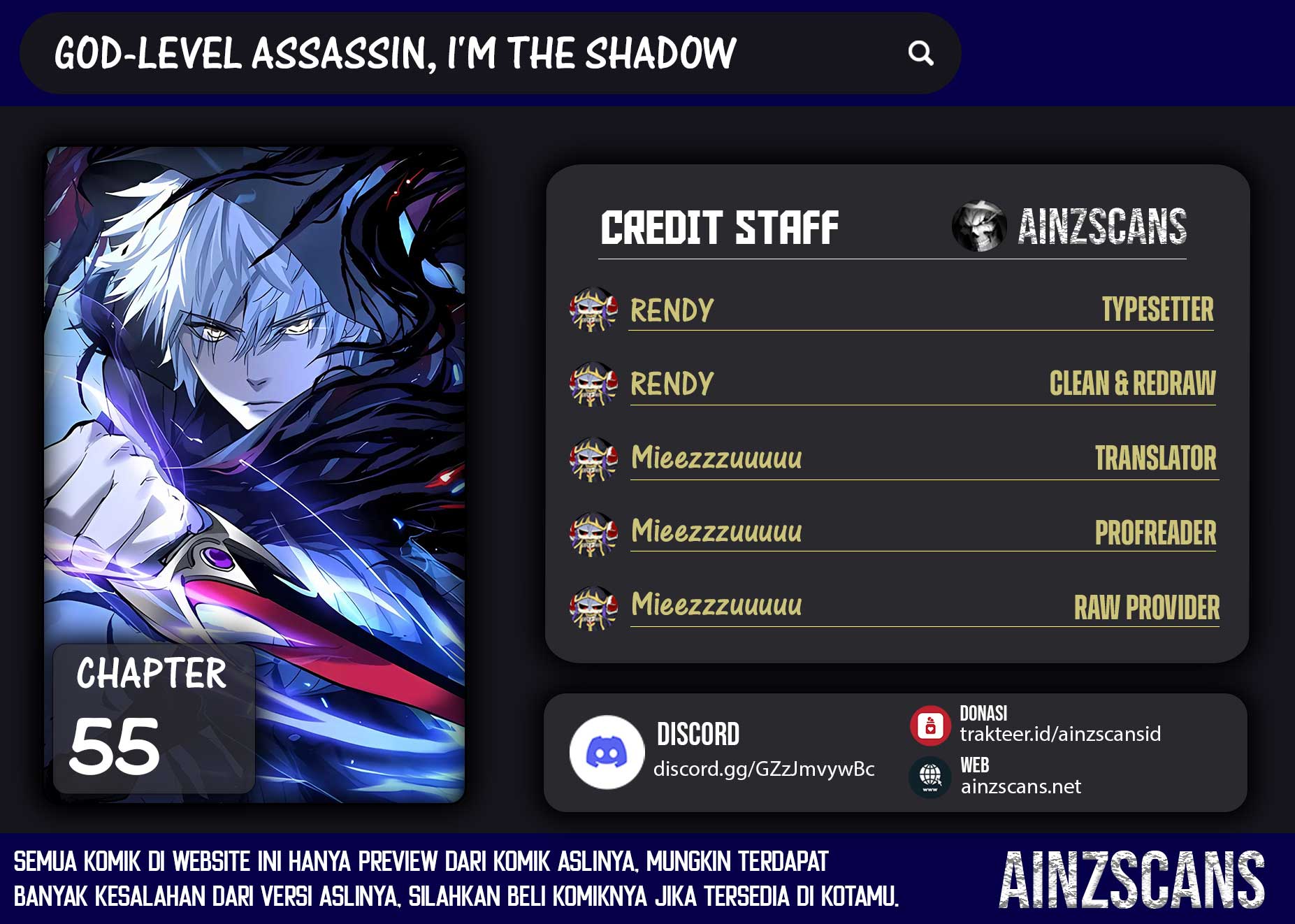 God-level Assassin, I’m the Shadow Chapter 55 - Ainz Scans ID - Baca ...